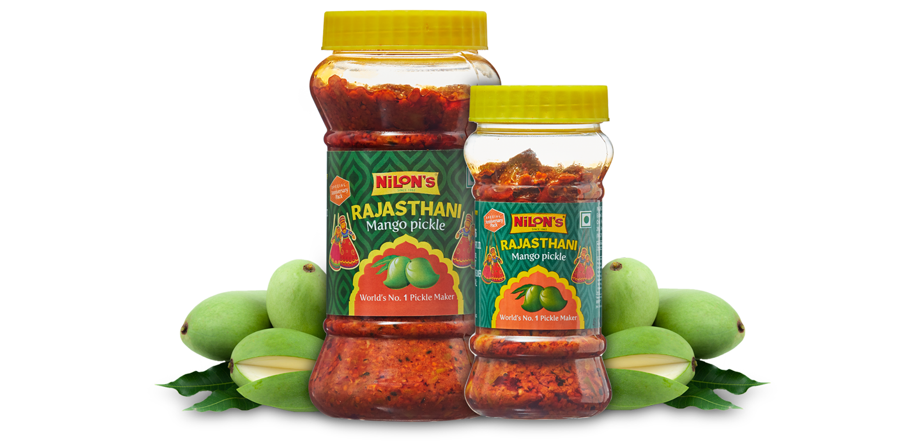 Nilon’s Rajasthani Mango Pickle with classic spices, shop online